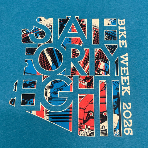 STATE FORTY EIGHT 2026 BIKE WEEK S/S T-SHIRT - TEAL – Arizona Harley ...